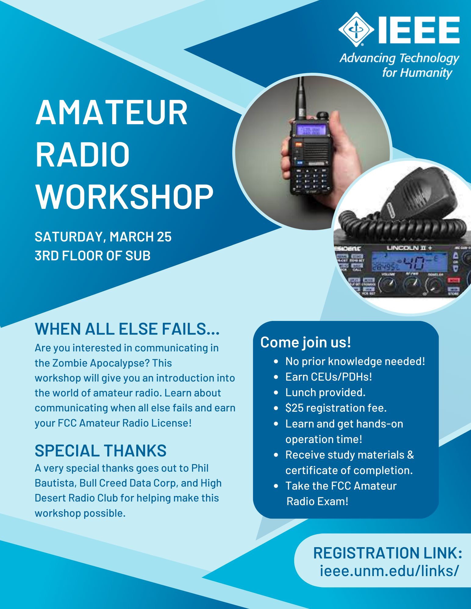Zombie Apocalypse Amateur Radio Workshop – UNM IEEE